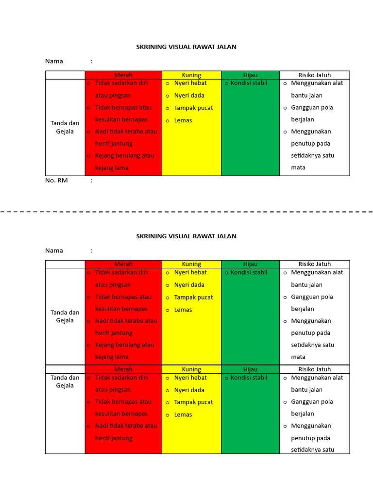 Triase Skrining Visual Rawat Jalan | PDF