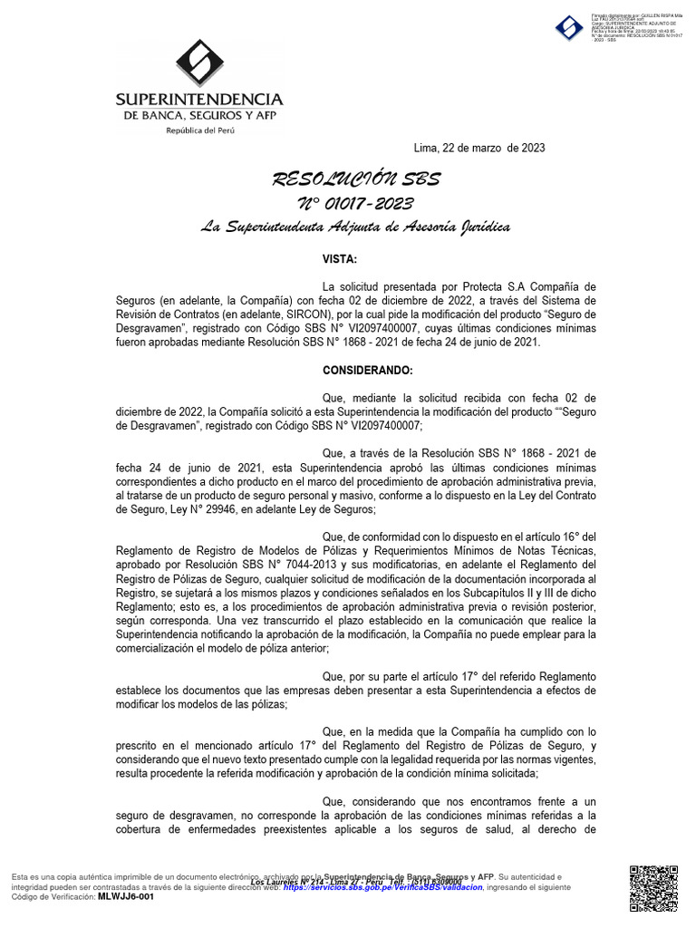 Seguro de Desgravamen | PDF | Póliza de seguros | Seguro