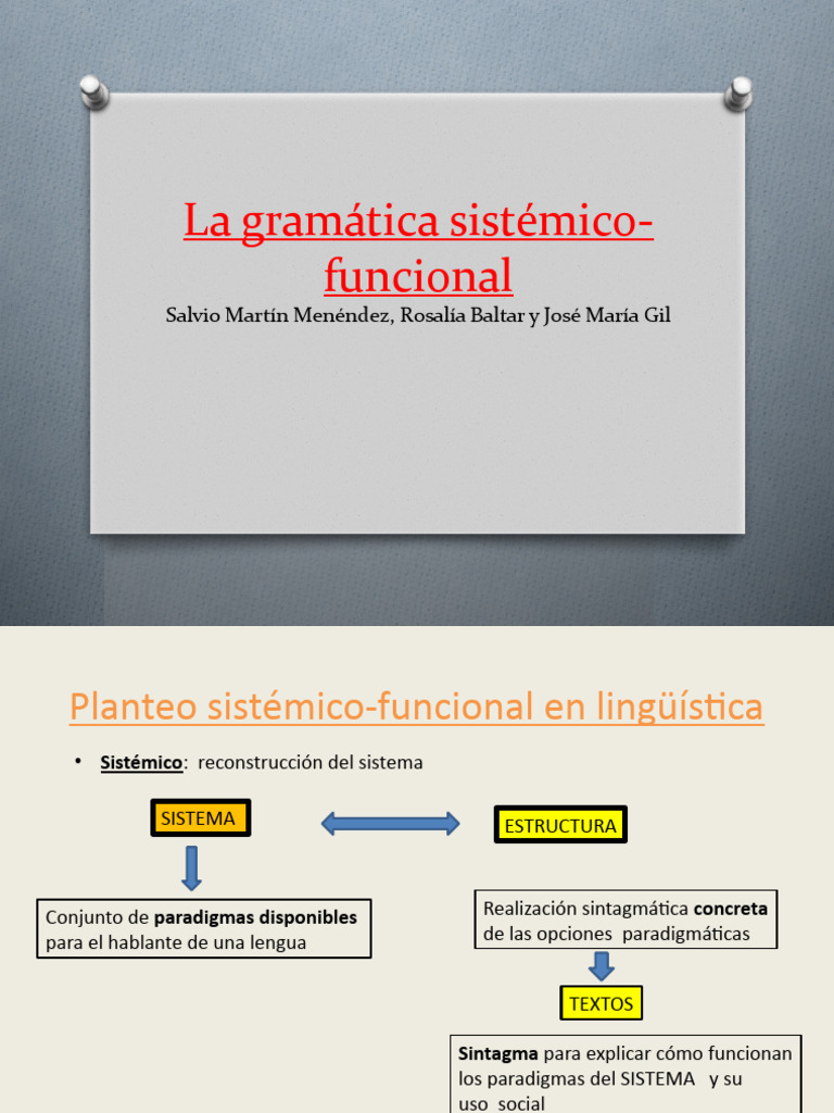 La Gramatica Sistemico-Funcional | Descargar gratis PDF | Palabra ...