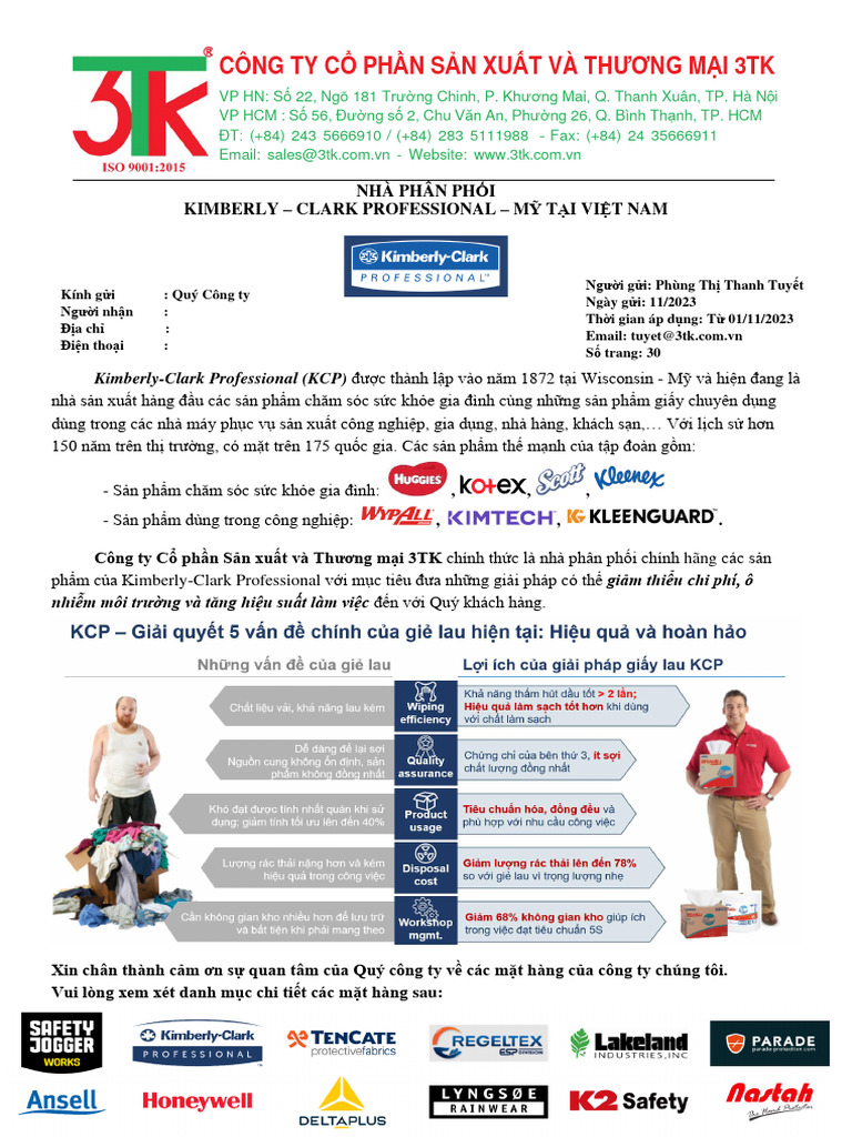 Báo Giá KCP 13.11.2023 | PDF