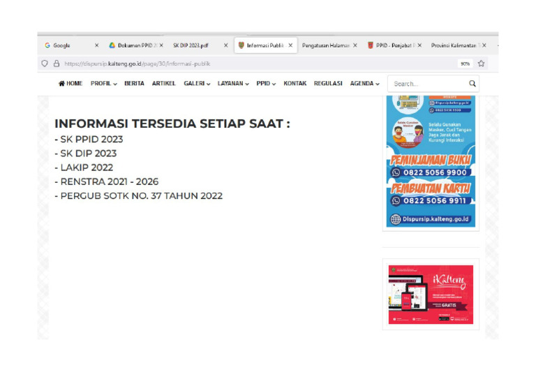 Info SETIAP SAAT-Menu PPID | PDF