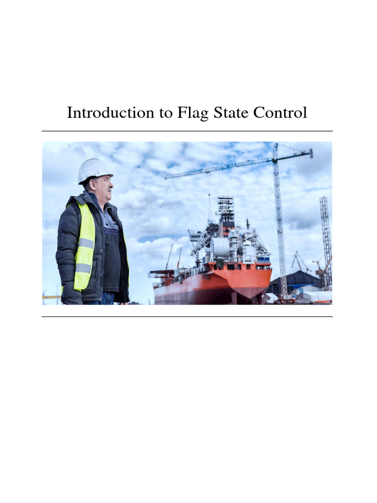 INTRODUCTION TO FLAG STATE CONTROL | PDF | Shipping