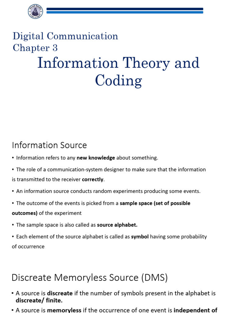 Digital Communication Chapter 3 | Download Free PDF | Algorithms | Telecommunications