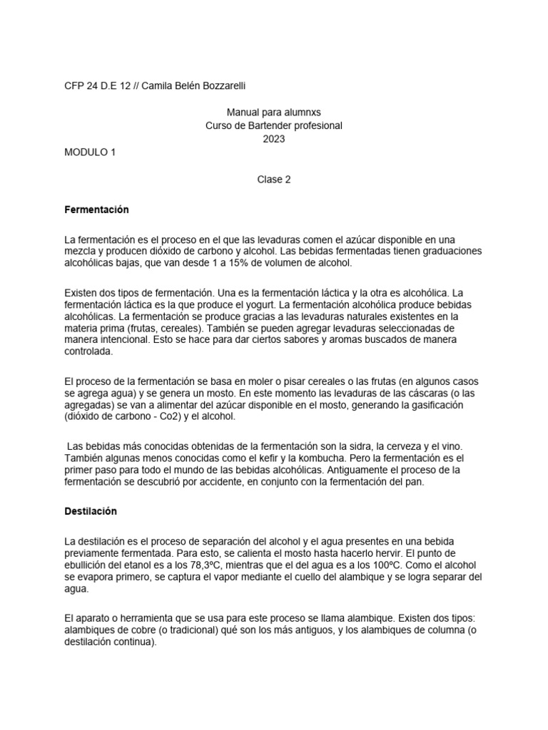 Clase 2 - CFP 24 | PDF | Ginebra | Ron