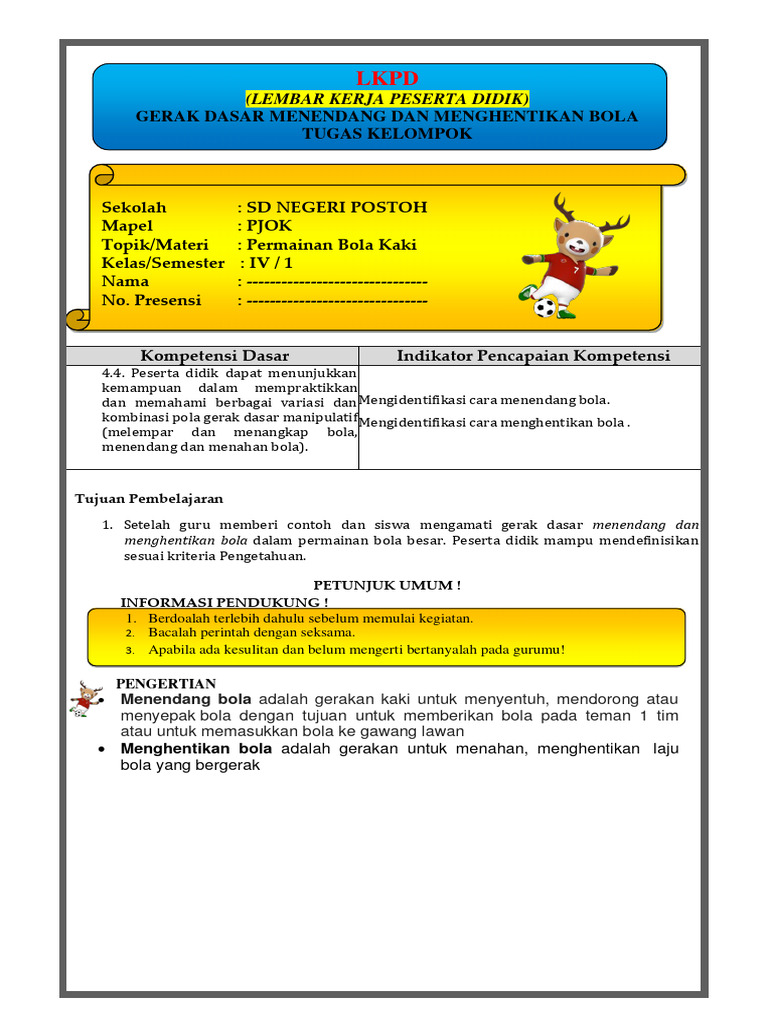 LKPD SD Kelas 6 | PDF