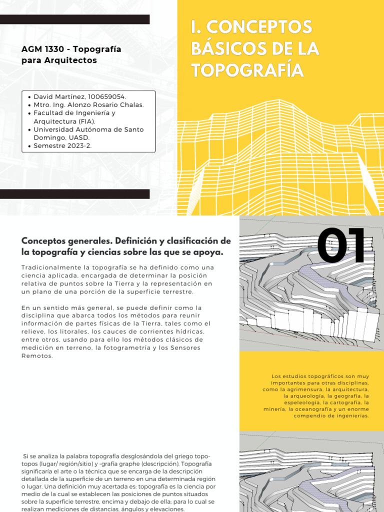 Conceptos Básicos de La Topografía - I | PDF | Medición | Geodesia