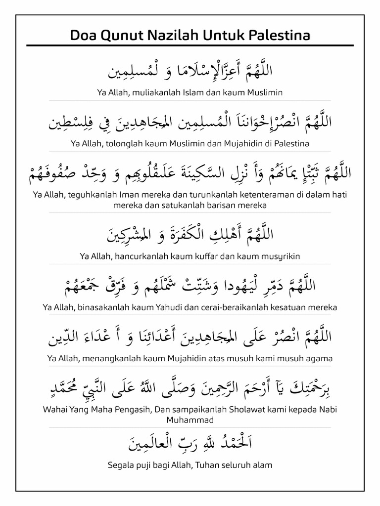 Qunut Nazilah | PDF