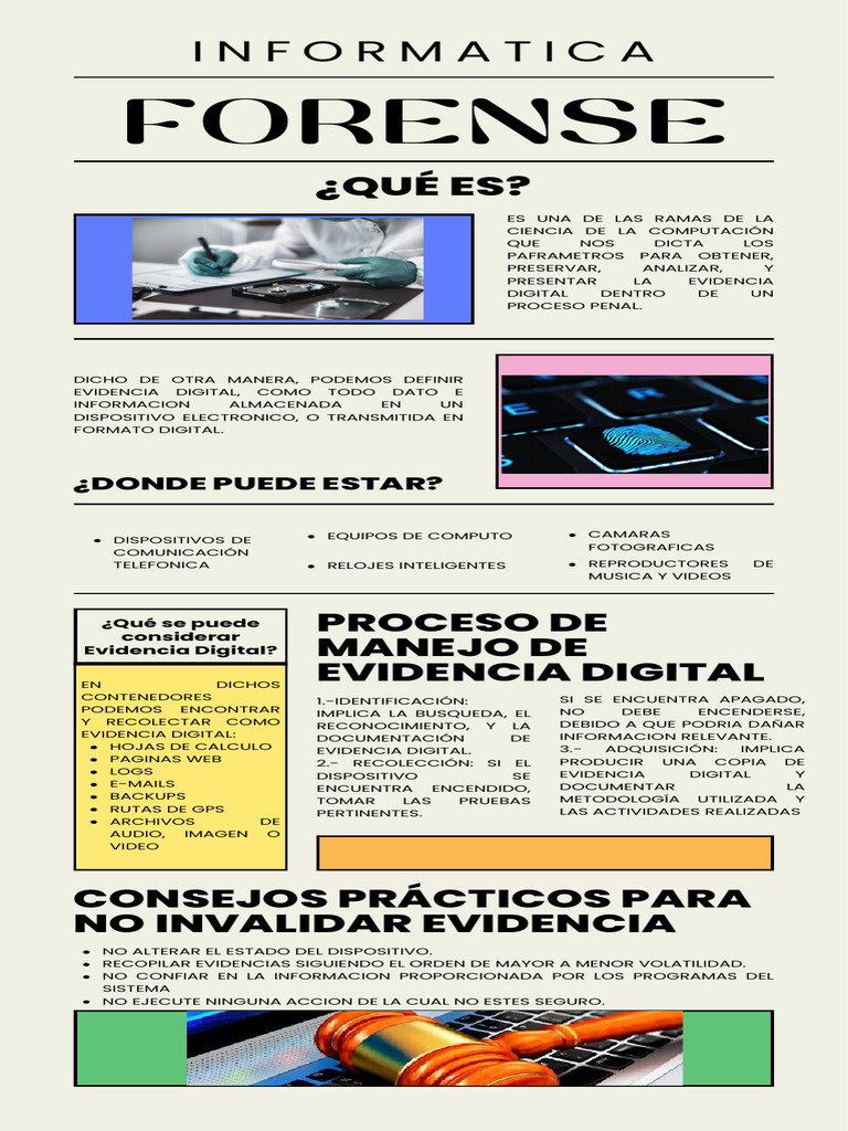 Infografía Informatica Forense | PDF | Información | Ciencias de la ...