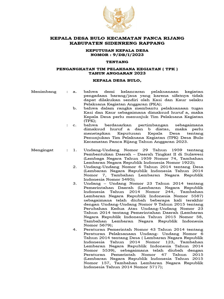 sk-tim-pelaksana-kegiatan-tahun-2023-kgxnma-9-sk-tpk-2023-pdf | PDF