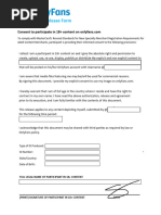 OnlyFans Content Release Form Template | PDF | Consent | Private Law