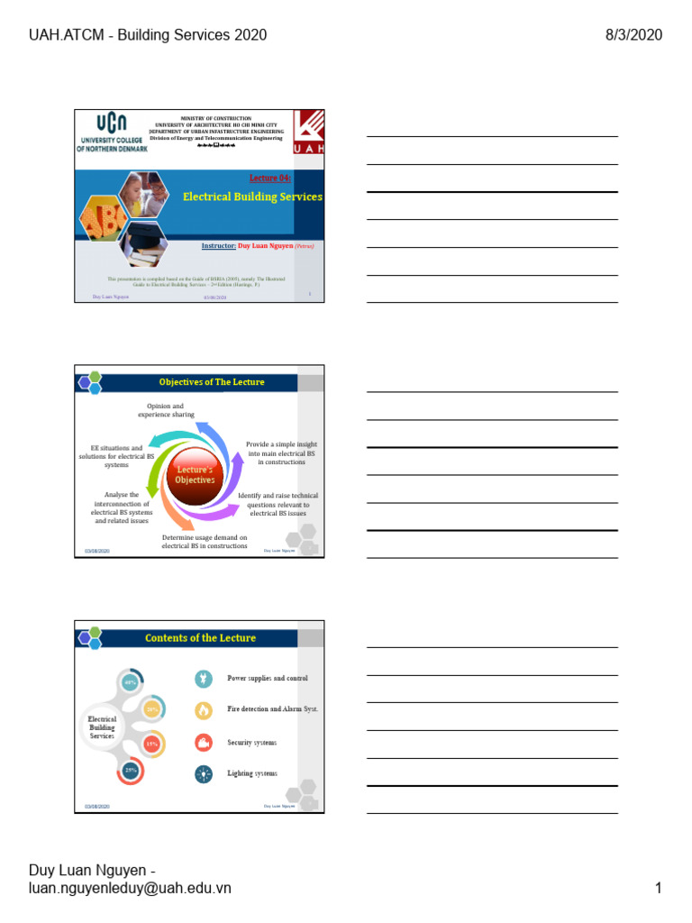 2020 - Lec.05-06 - Electrical Building Services | PDF