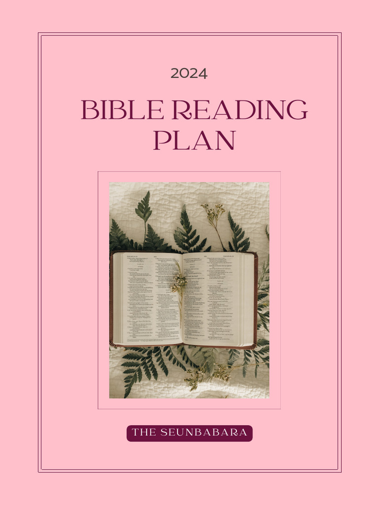 2024 Bible Reading Plan | PDF | Book Of Deuteronomy | Daniel (Biblical ...