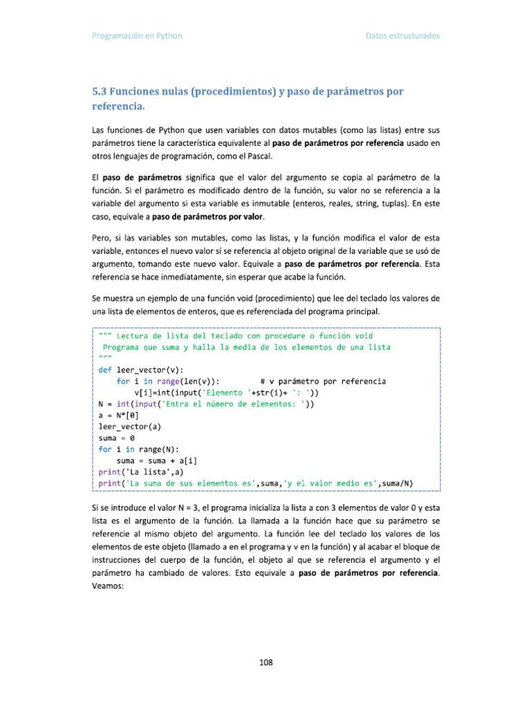 Python POO-Parametros Valor Referencia | PDF