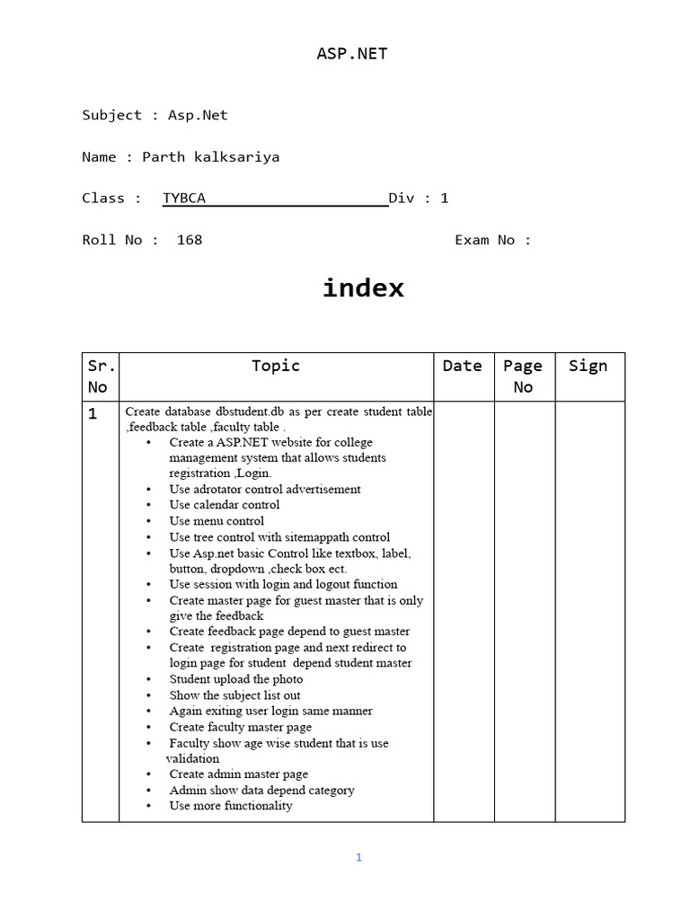 Parth Nay An | PDF | Active Server Pages | Parameter (Computer Programming)