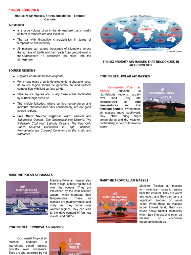 Meteorology Module 7 | PDF | Cyclone | Atmosphere Of Earth