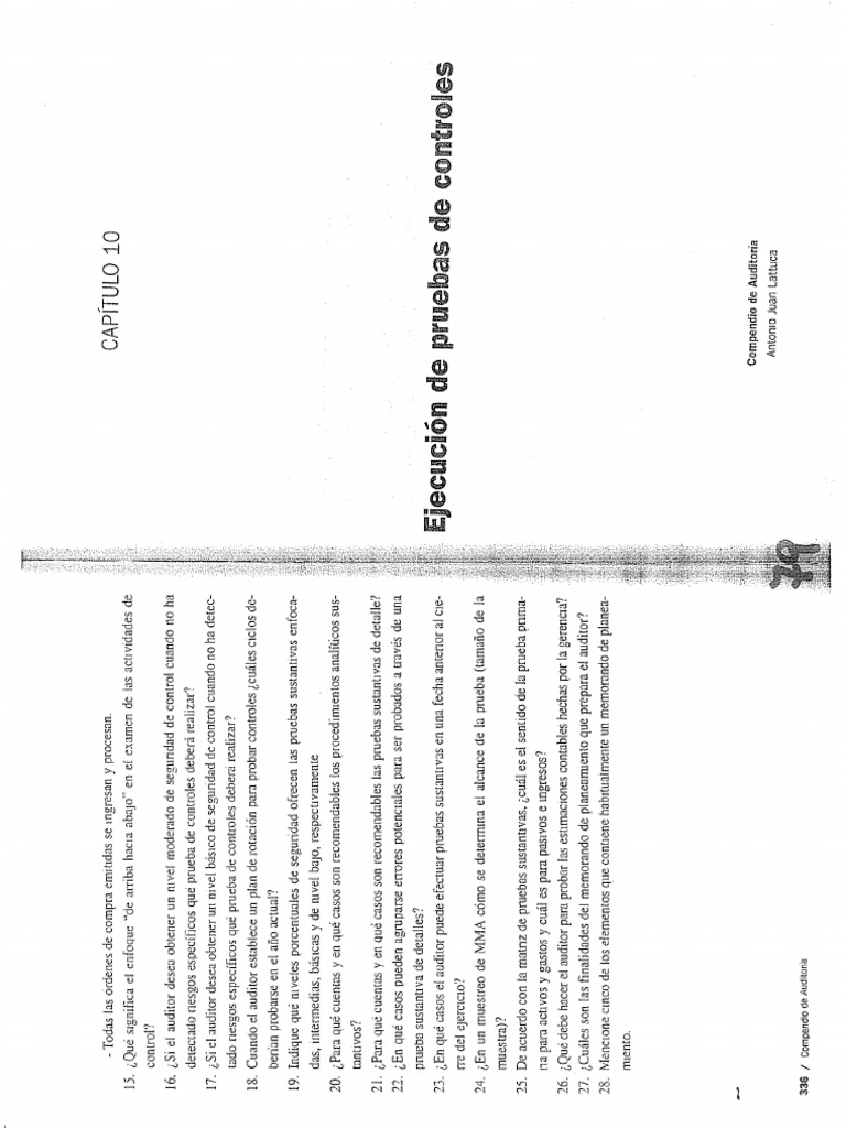 Compendio-de-Auditoria-Lattuca CAP 6 | PDF