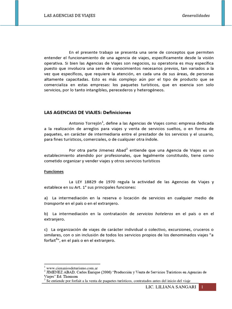 Funciones y Tipos de Agencias de Viajes | PDF | Agencia de viajes | Turismo