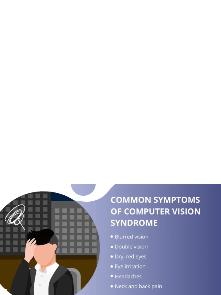 Computer Vision Syndrome and Dry Eyes | PDF