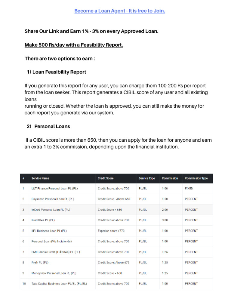 Loan Agent | PDF | Loans | Credit Card