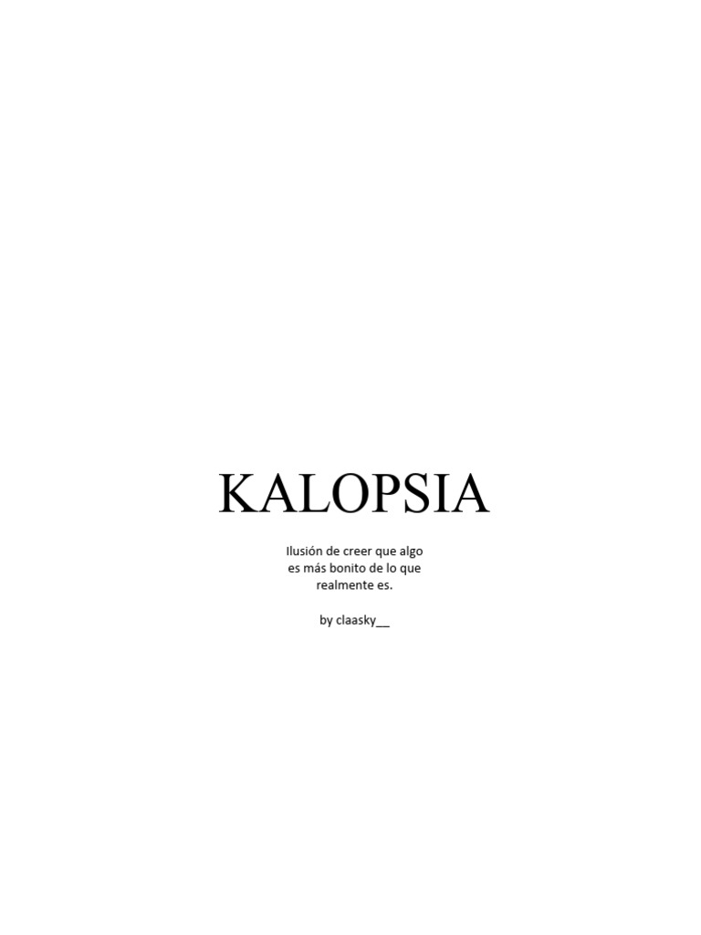 Kalopsia | PDF