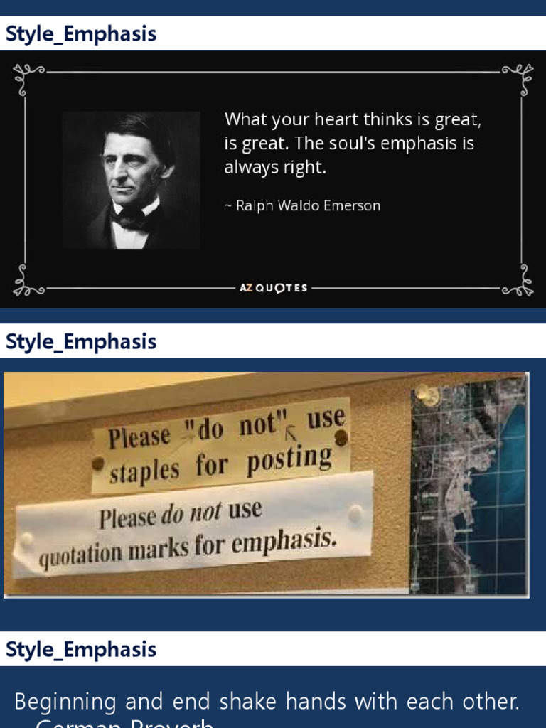 #6 Style Lesson 6 Emphasis | PDF | Sentence (Linguistics) | Subject ...