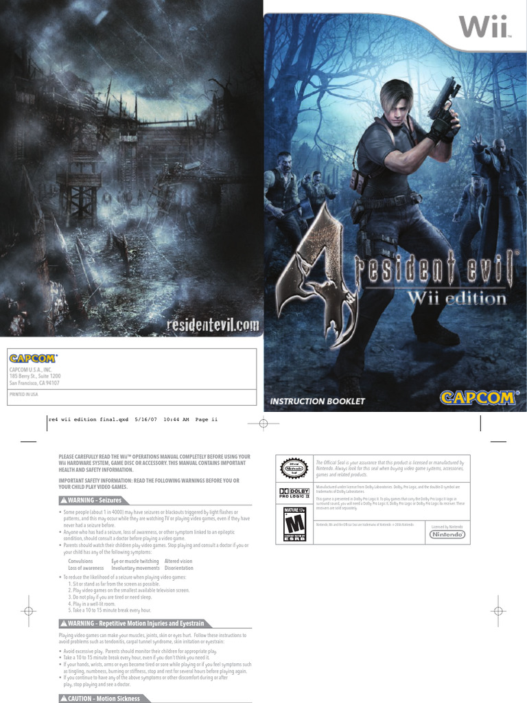 Re4 Wii DMNL en | PDF | Wii