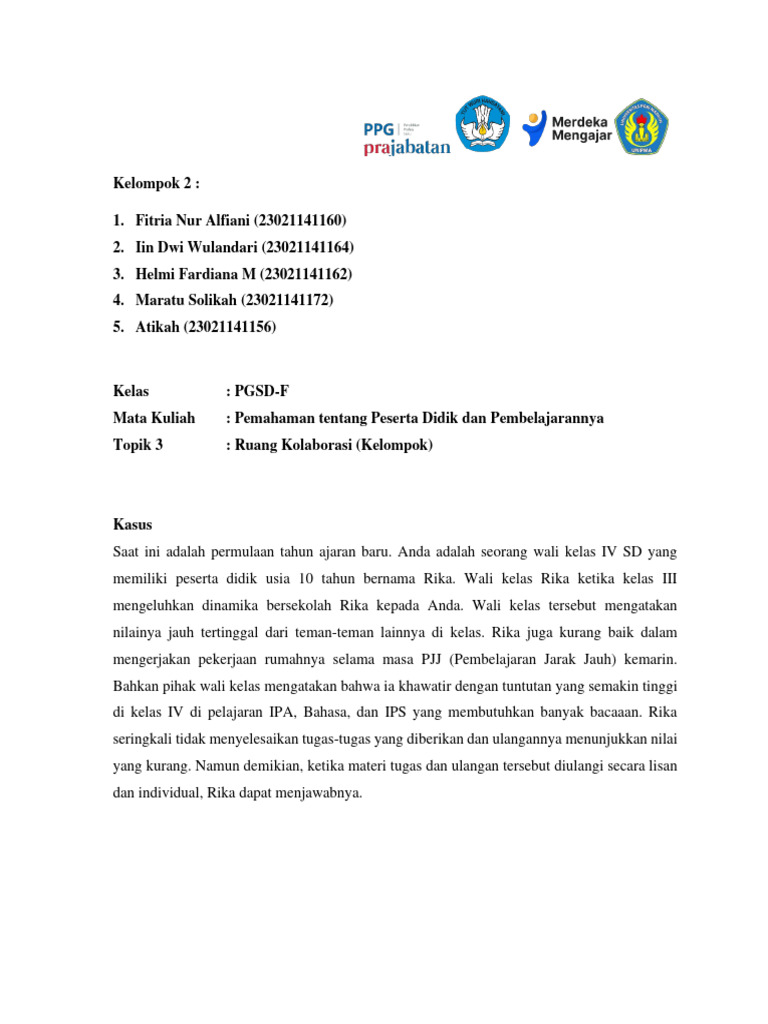 Asesmen Efektif untuk Rika | PDF