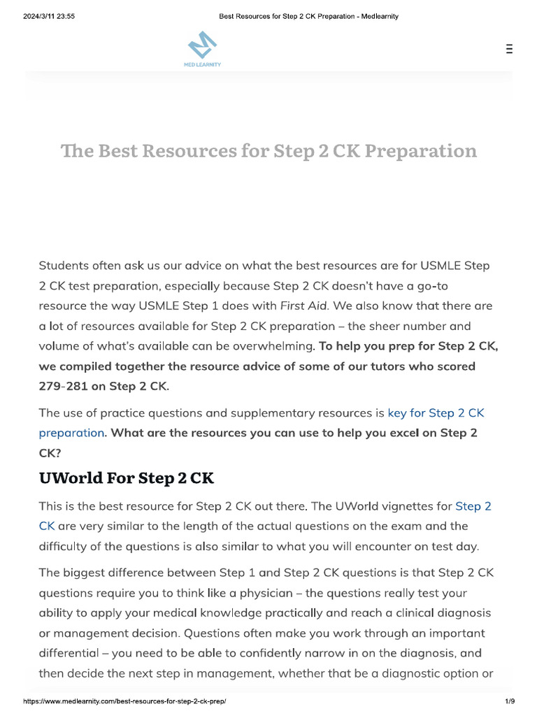 Resources For Step2 | PDF