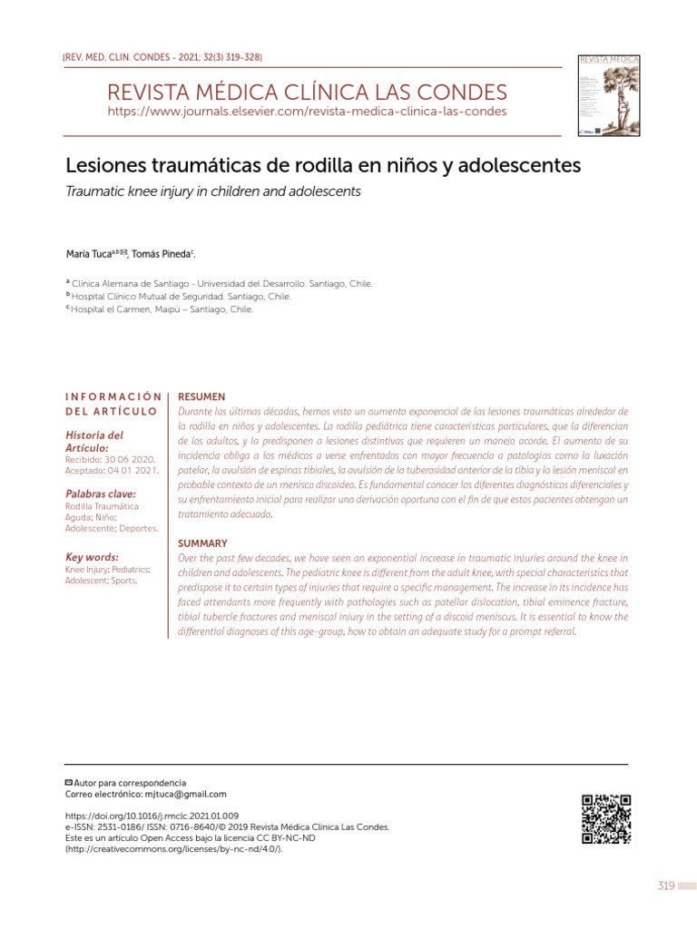 Tuca 2021 | PDF | Rodilla | Sistema musculoesquelético