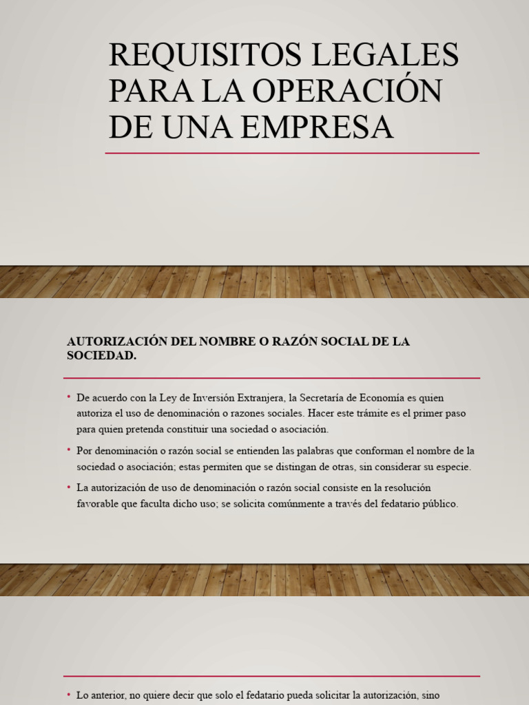 Requisitos Legales para La Operación de Una Empresa | PDF | Business | Gobierno