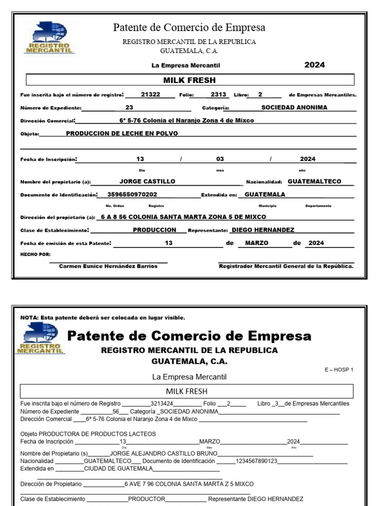 PATENTE | PDF | Guatemala