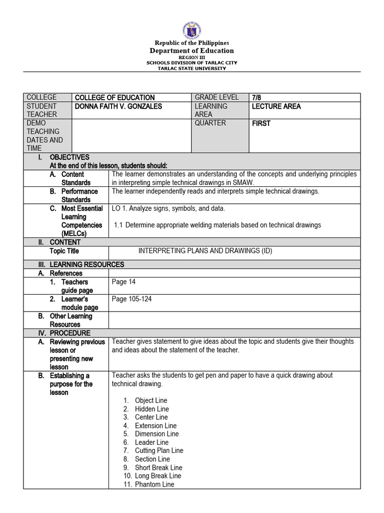 Lesson Plan Smaw | Download Free PDF | Learning | Teachers