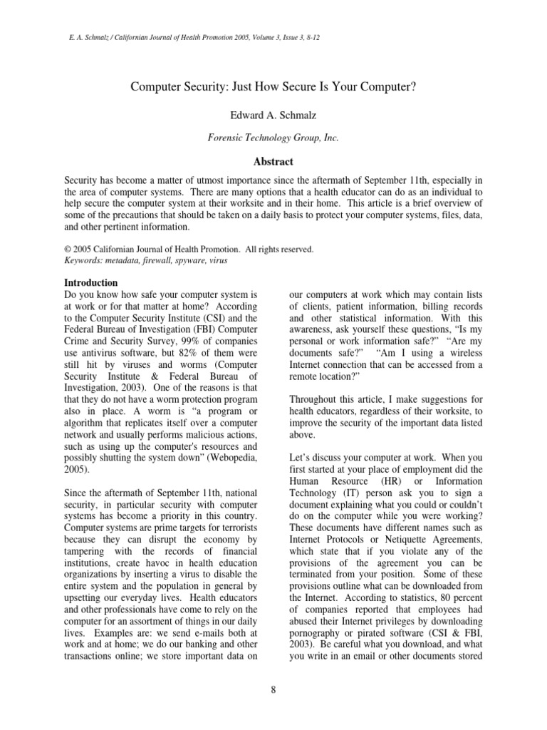 Computer Security | PDF