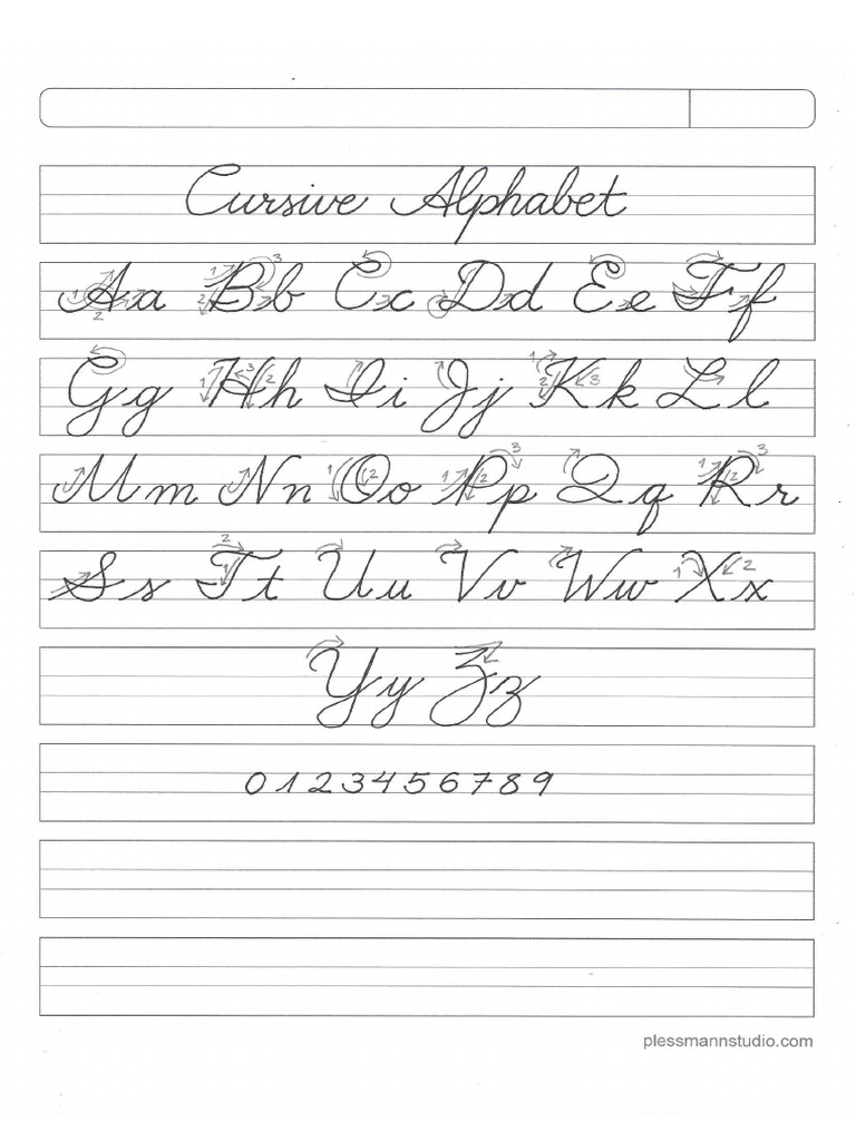 Cursive A4 | PDF