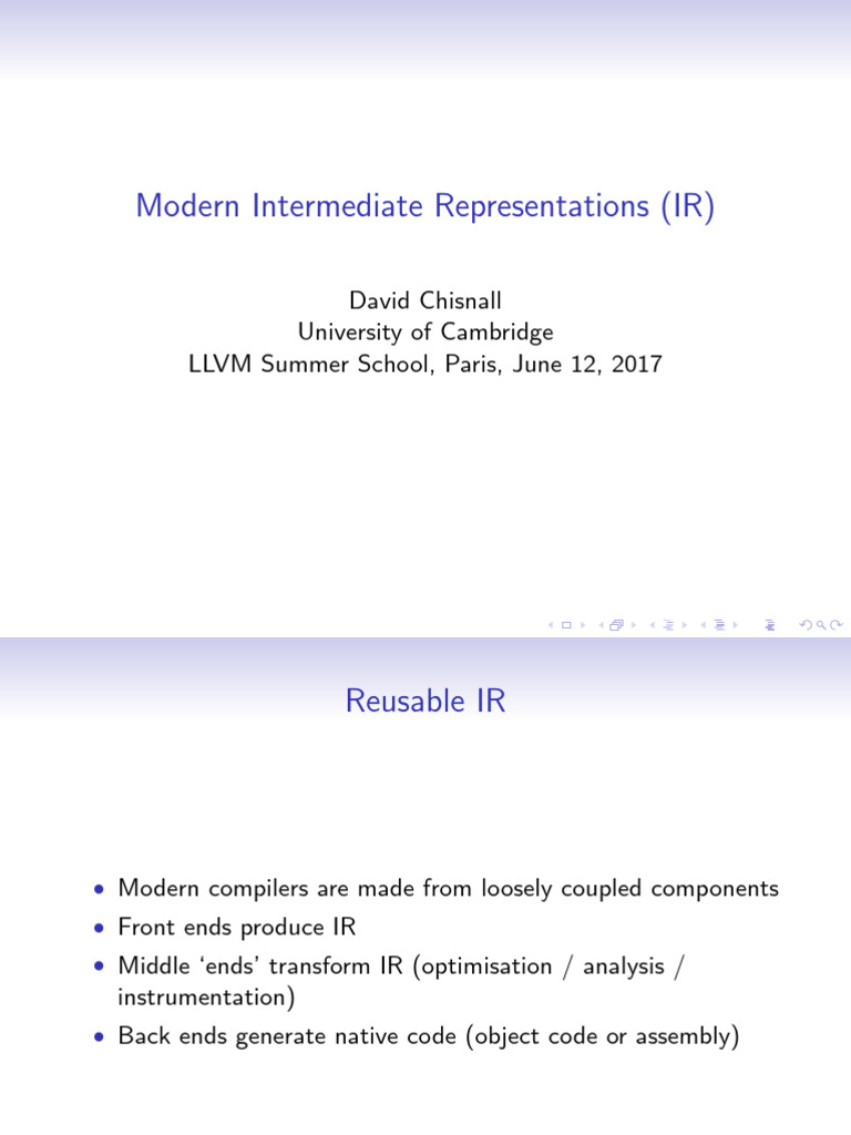 1 Davis Chisnall LLVM 2017 | Download Free PDF | Multi Core Processor | Objective C