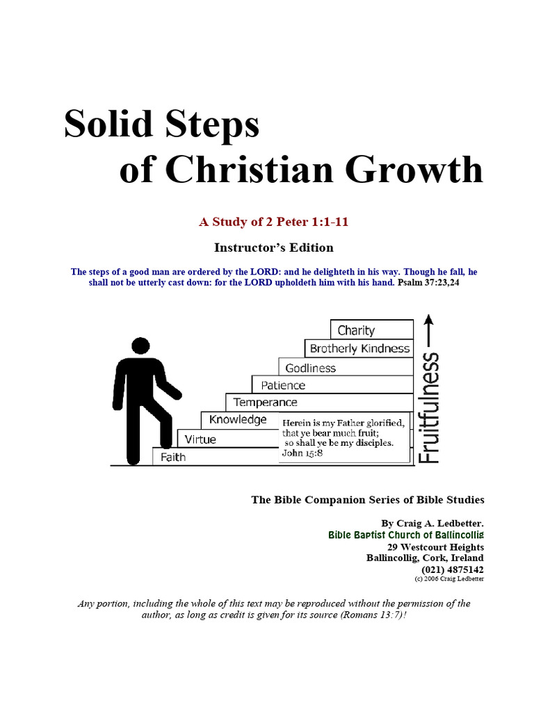 Steps of Christian Growth - US | PDF | Faith | Jesus