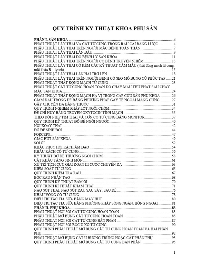 QTKT - Khoa Phu San | PDF