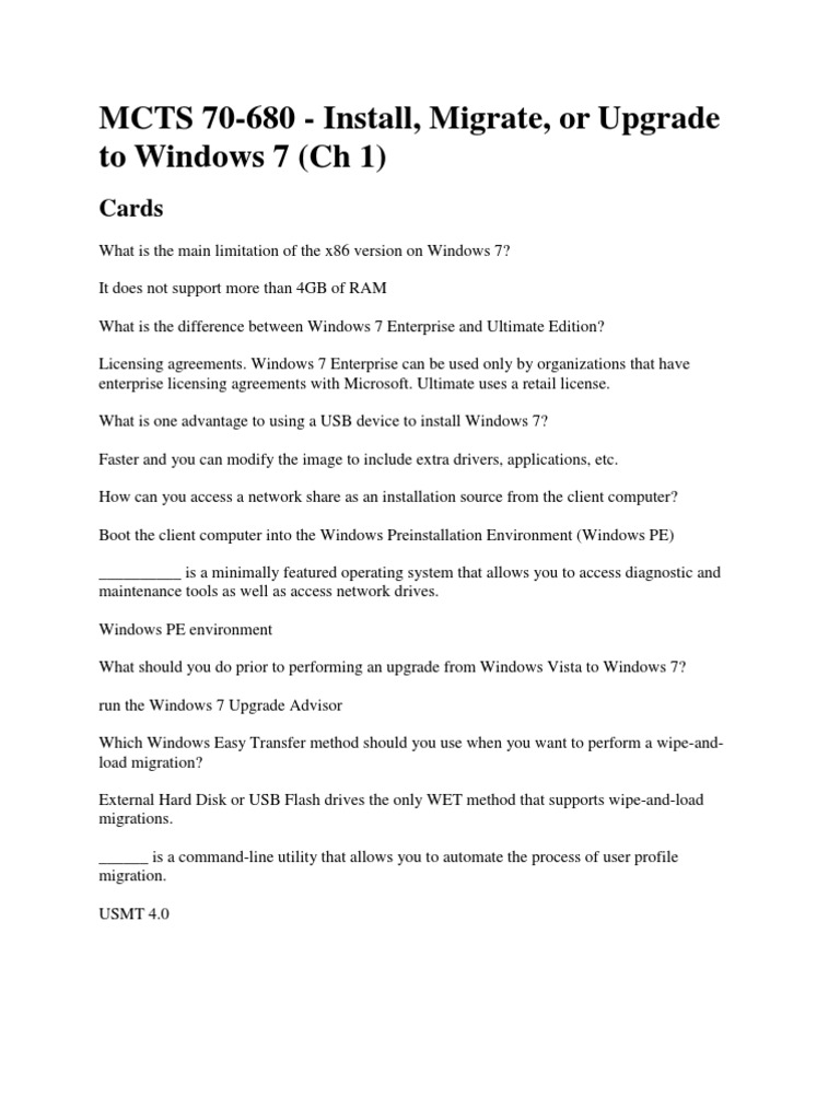 Windows 7 Cheat Sheet | PDF | I Pv6 | Ip Address