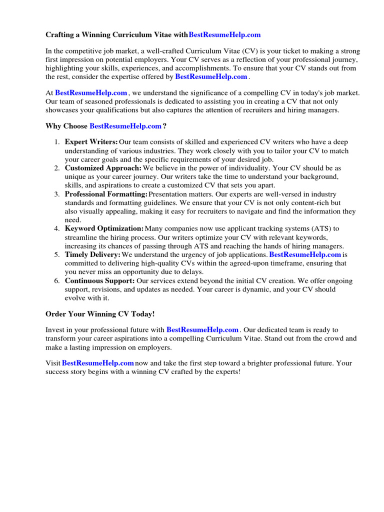 Curriculum Vitae Model German | PDF | Résumé