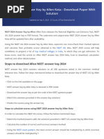 NEET 2026 Countdown Tracker | PDF