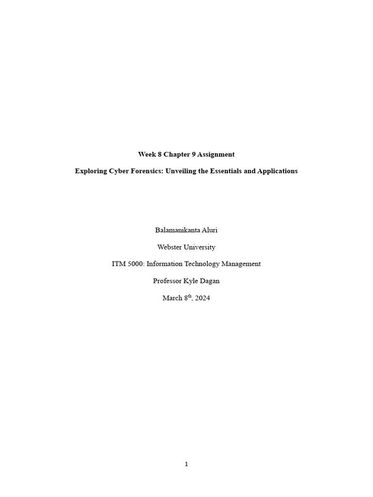 Cyber Forensics Essentials & Applications | PDF | Computer Forensics | Computer Security