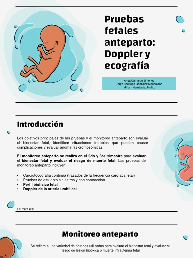 PRUEBAS ANTEPARTO | PDF | Feto | Placenta