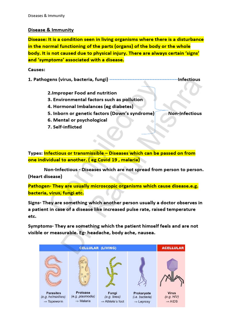 Ch-10 Diseases and Immunity | Download Free PDF | Immune System | Vaccines