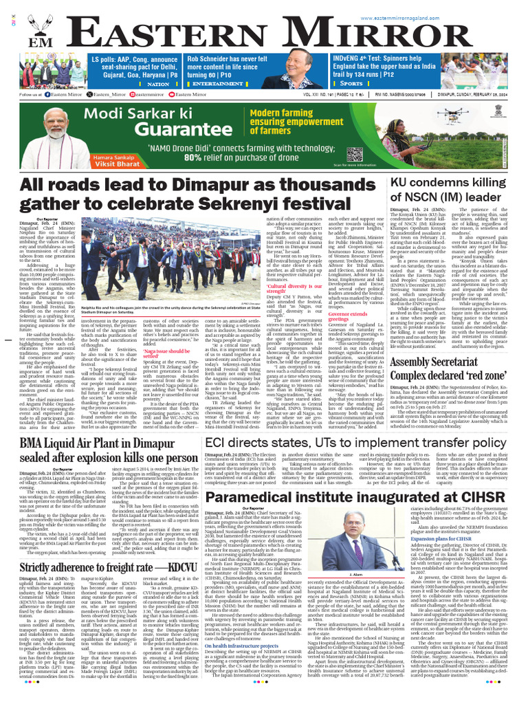 Eastern Mirror February 25 | PDF | Health Care | Hospital