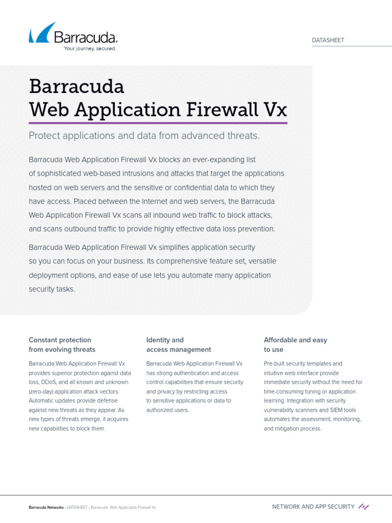 Barracuda_Web_Application_Firewall_Vx_DS_US | PDF | Computer Security ...