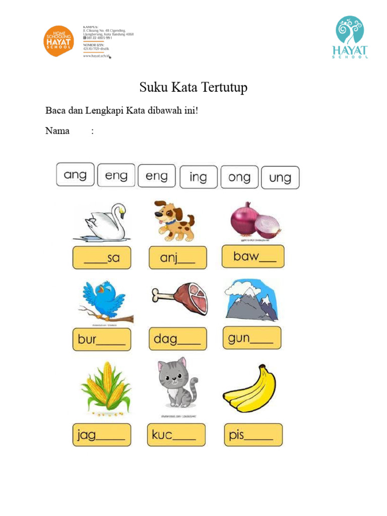 Suku Kata Tertutup | PDF