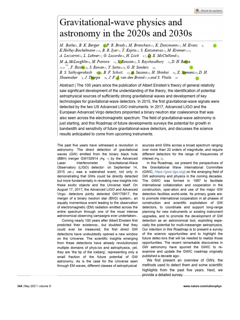 Física de Ondas Gravitacionales Word | PDF | Gravitational Wave | Ligo