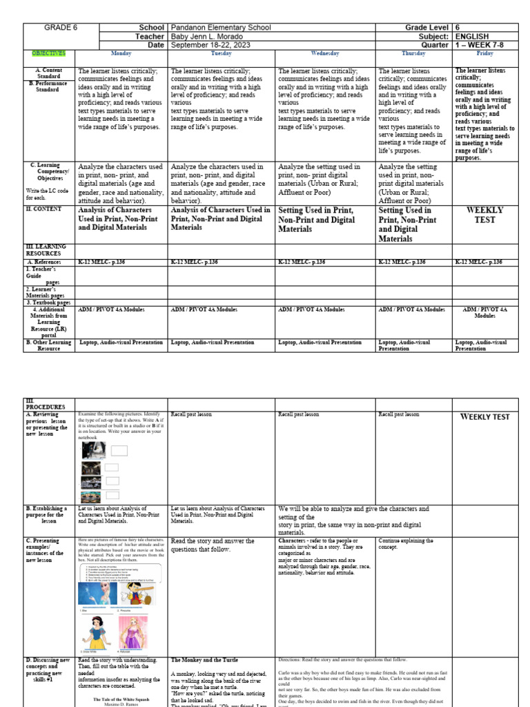 WEEK7 DLL ENGLISH | PDF | Learning | Robot