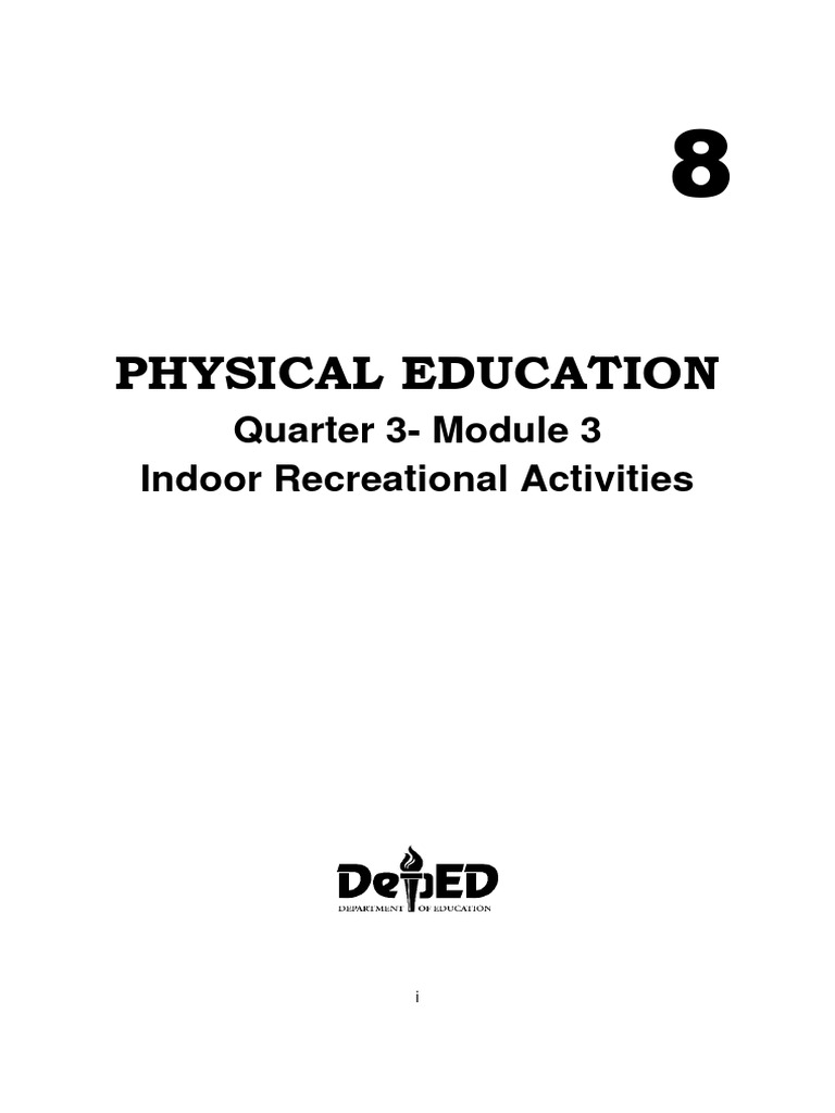 PE8-Q3 MODULE-3 Revised | PDF | Chess | Board Games