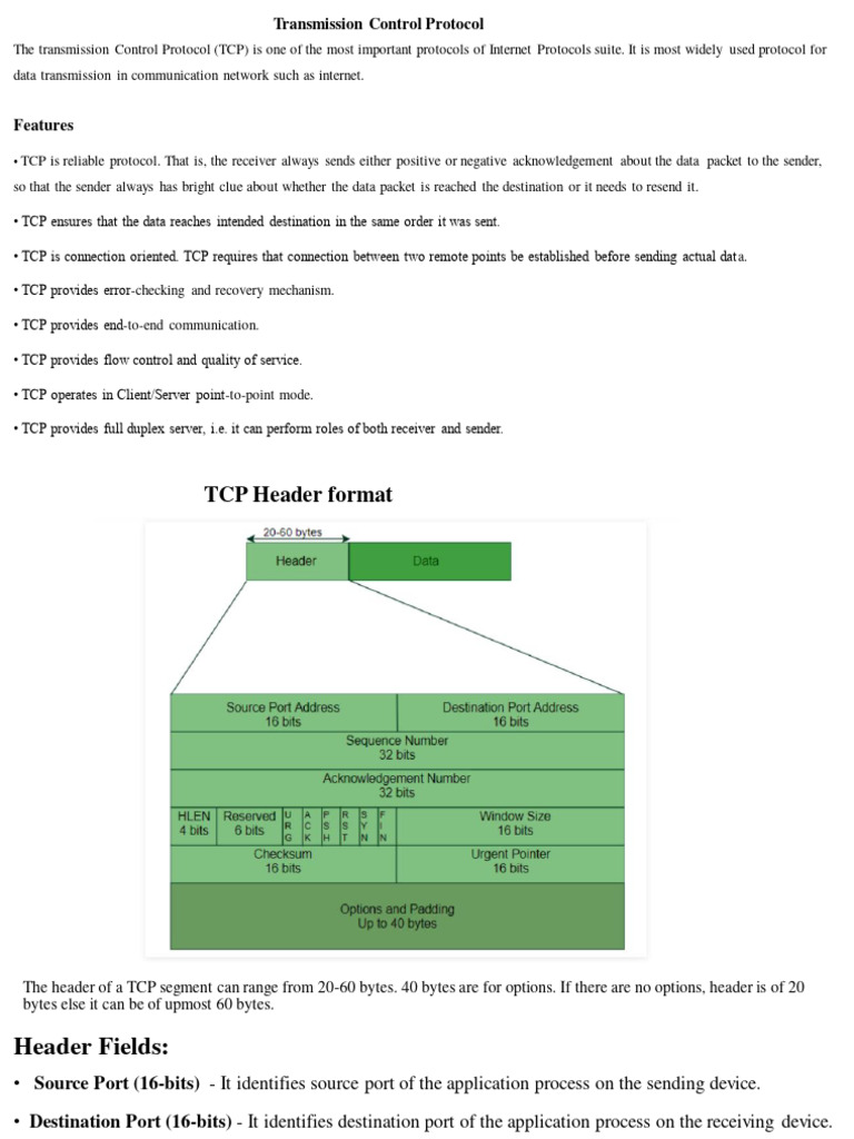 Network and Transport Layer | PDF | Transmission Control Protocol | I Pv6